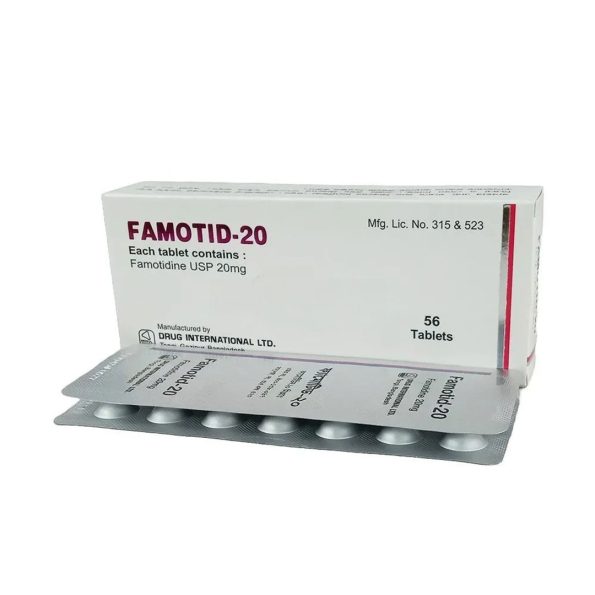 Famotid 20 mg Tablet (1 Strip = 14 Pieces) – BioMed Pharmacy