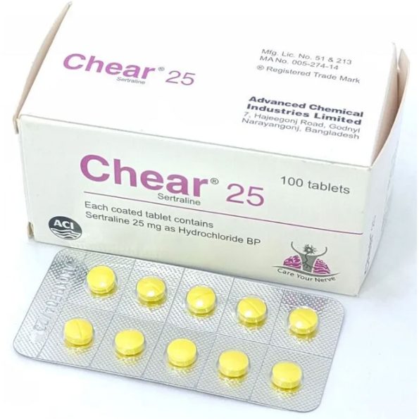 Chear Tablet 25 mg (1 Strip=10 Pieces) – BioMed Pharmacy