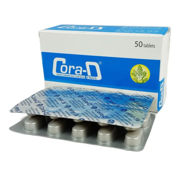 Cora-D Tablet 500 mg+200 IU (1 Strip=10 Pieces) – BioMed Pharmacy
