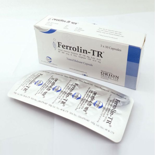 Ferrolin TR Capsule 150 mg+0.5 mg+61.8 mg (1 Strip= – BioMed Pharmacy